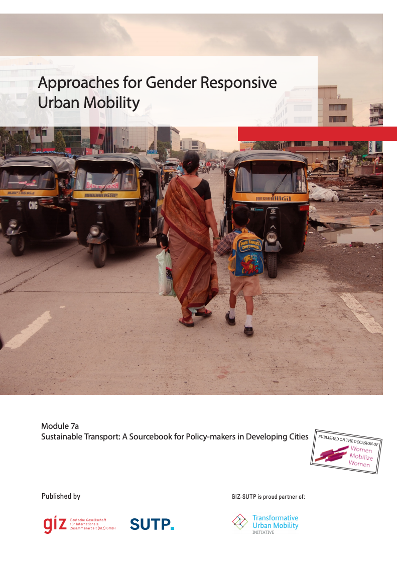 Approaches for Gender Responsive Urban Mobility - GIZ SUTP ...