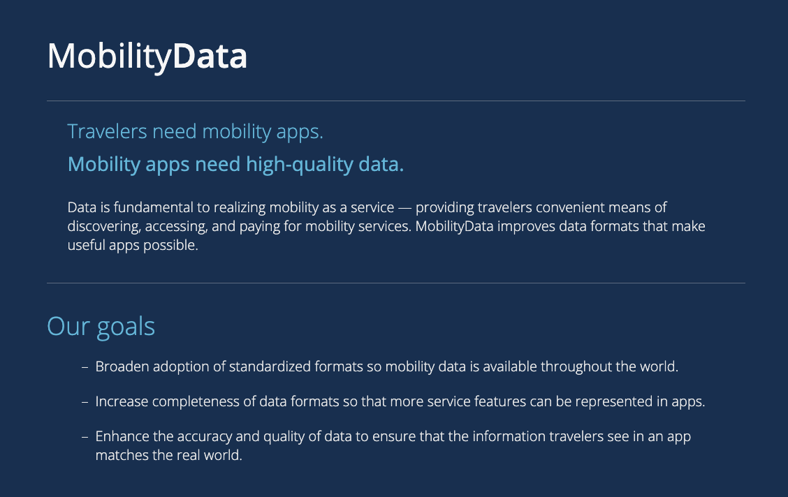 Mobility.data - GTFS | MobiliseYourCity