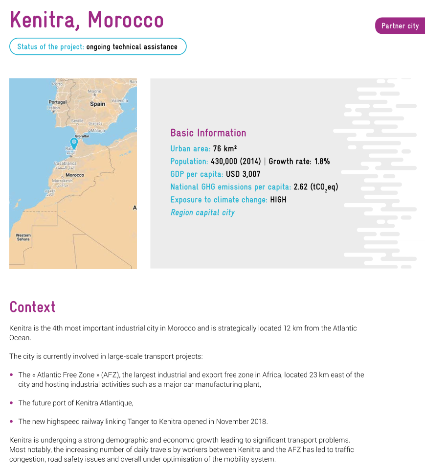 Factsheet Kenitra | MobiliseYourCity