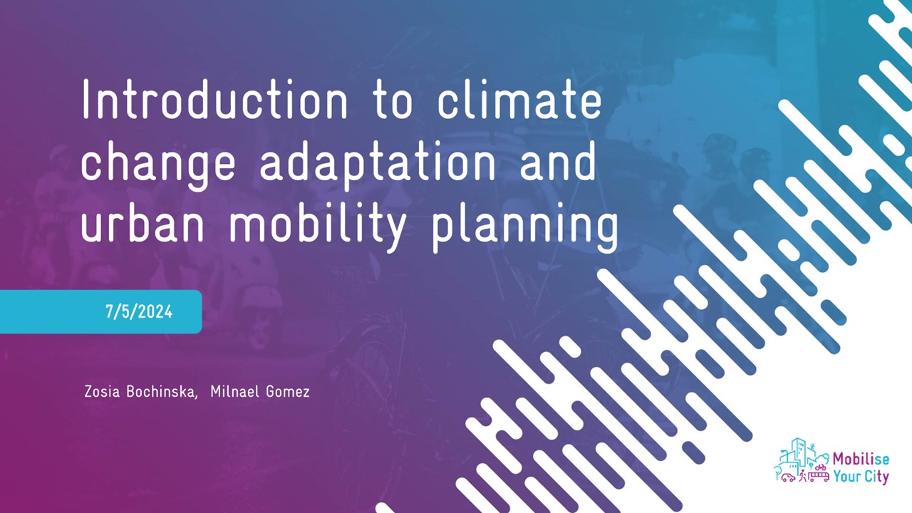 Recording of Introduction to Climate Change Adaptation and Urban ...
